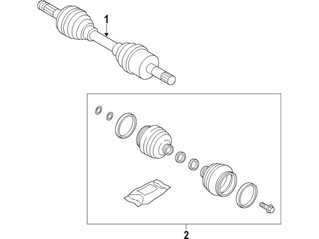 Genuine Volvo 31256012 CV Joint Boot Kit - Volvo