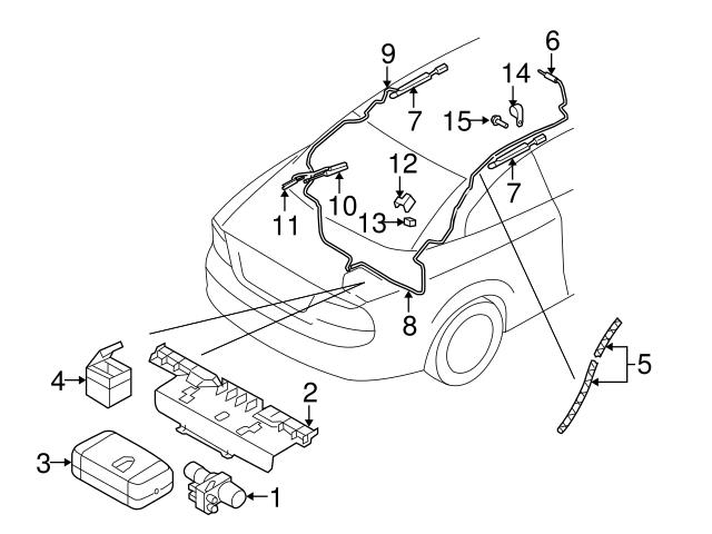 Genuine Volvo 31256114 Convertible Top Hydraulic Cylinder; Left Rear ...