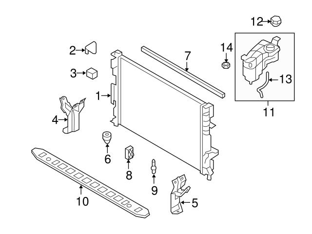 Genuine Volvo 31261105 Radiator - Volvo