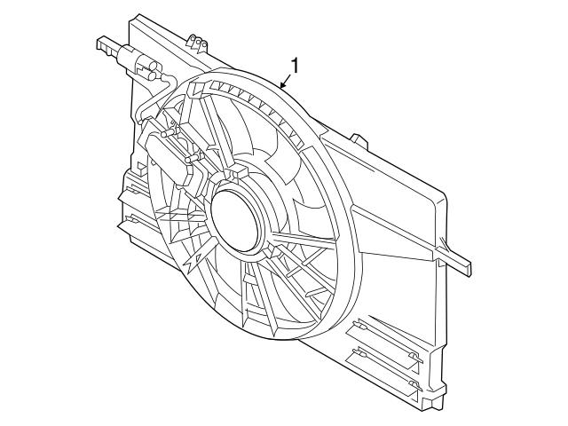 Genuine Volvo 31261988 Engine Cooling Fan Assembly - Volvo