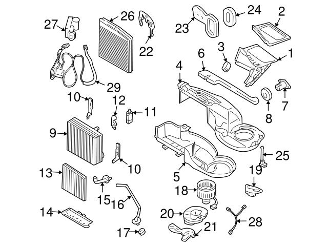 Genuine Volvo 31267858 A/C Evaporator Core Kit; Rear - Volvo