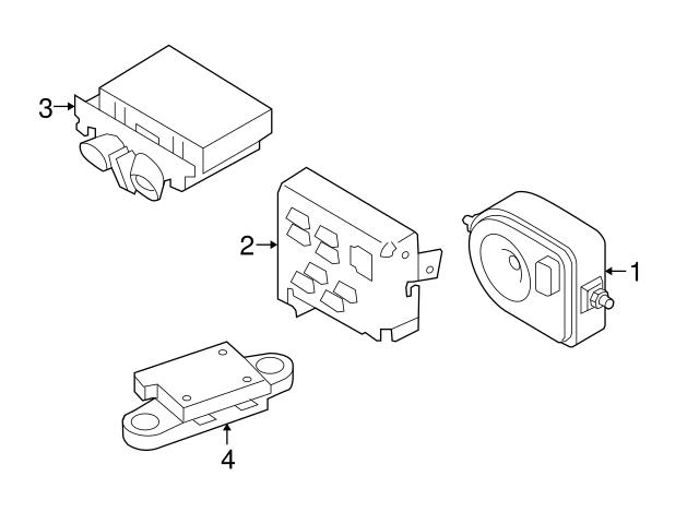 Genuine Volvo 31268809 Anti-Theft Alarm Siren - Volvo