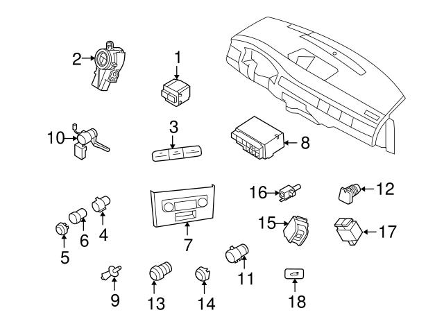 Genuine Volvo 31268908 Seat Heater Control Module; Rear - Volvo