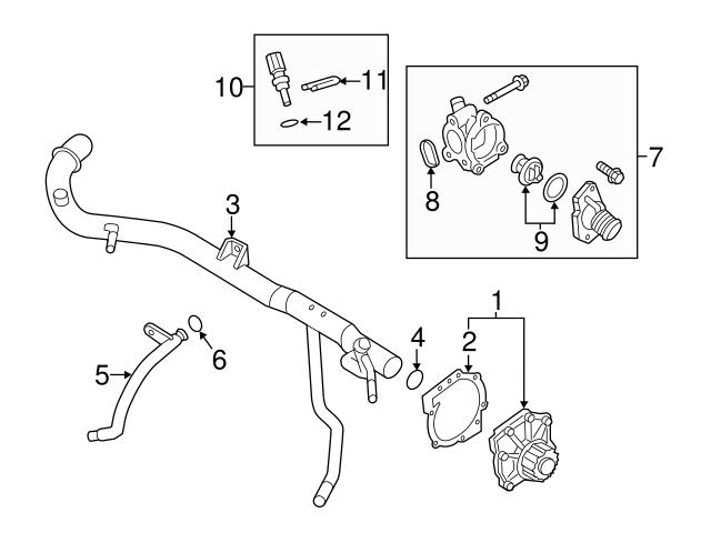 Genuine Volvo 31269041 Coolant Pipe - Volvo