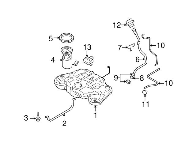 Genuine Volvo 31274191 Fuel Tank Filler Neck; Upper - Volvo