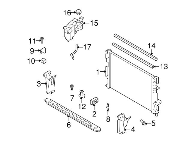 Genuine Volvo 31274500 Radiator Mount Bracket; Right Lower - Volvo