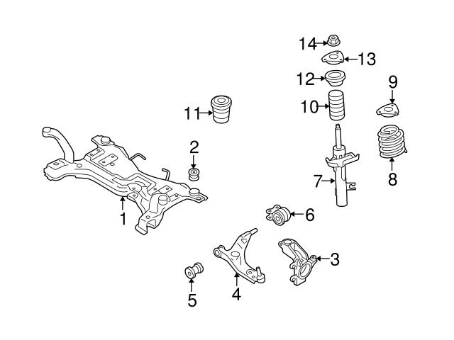 Genuine Volvo 31277463 Control Arm; Front Left - Volvo