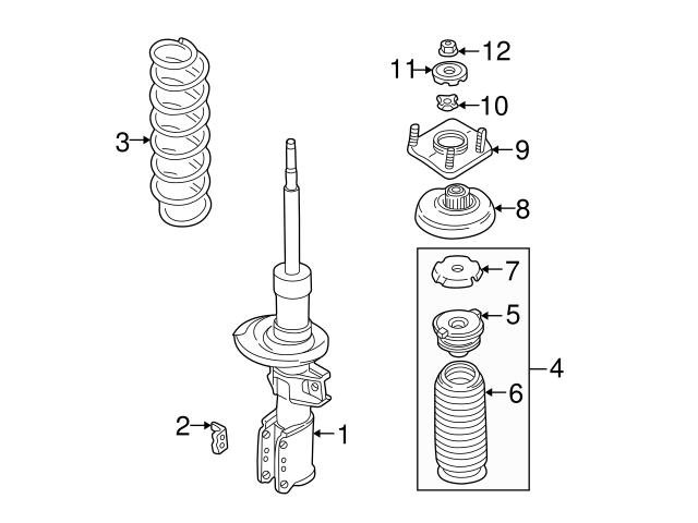 Genuine Volvo 31277953 Coil Spring Damper; Left, Right - Volvo
