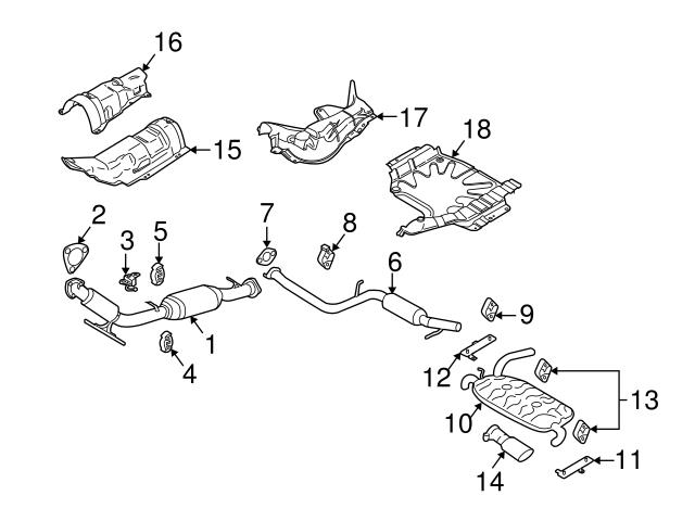 Genuine Volvo 31283778 Exhaust Heat Shield; Front - Volvo