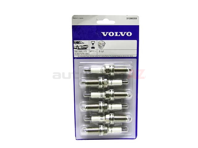 Genuine Volvo 31286359 Spark Plug Set; SET of 6 - Volvo