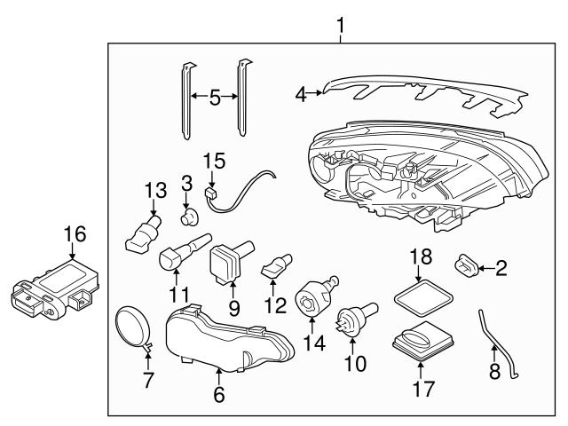 Genuine Volvo 31288566 Headlight Control Module Bracket; Left, Right ...