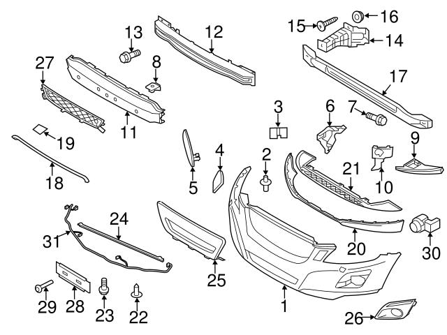 Genuine Volvo 31290660 Fog Light Cover; Right - Volvo