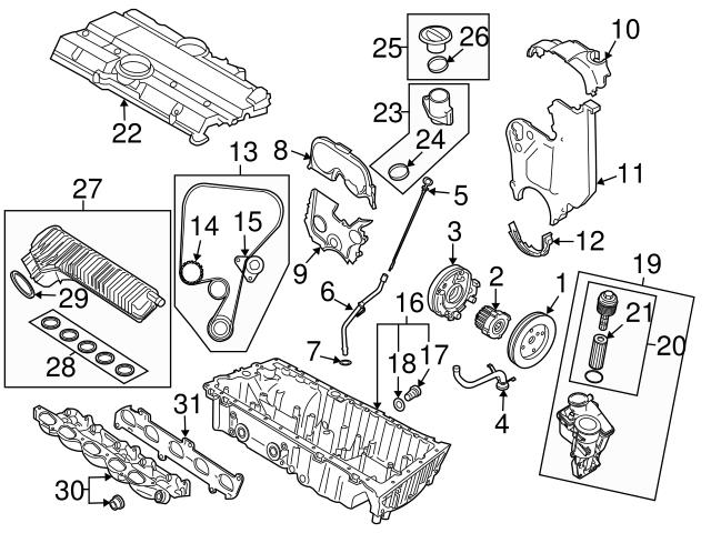 Genuine Volvo 31293294 Intake Manifold; Upper - Volvo