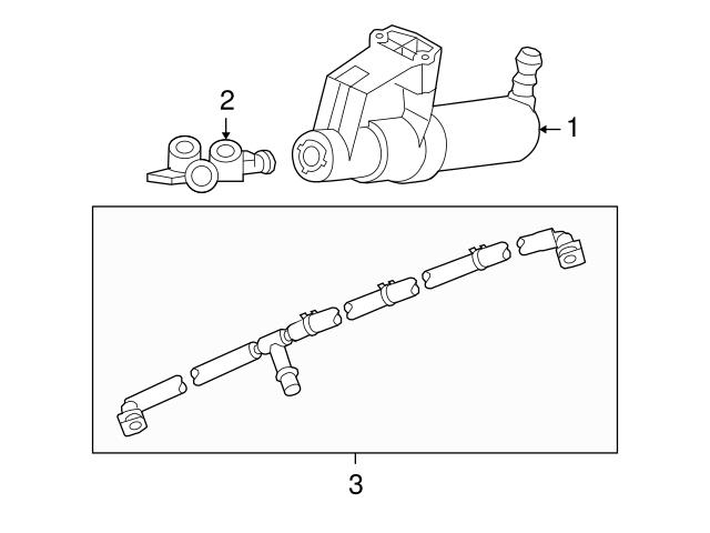 Genuine Volvo 31294103 Headlight Washer Nozzle; Left - Volvo