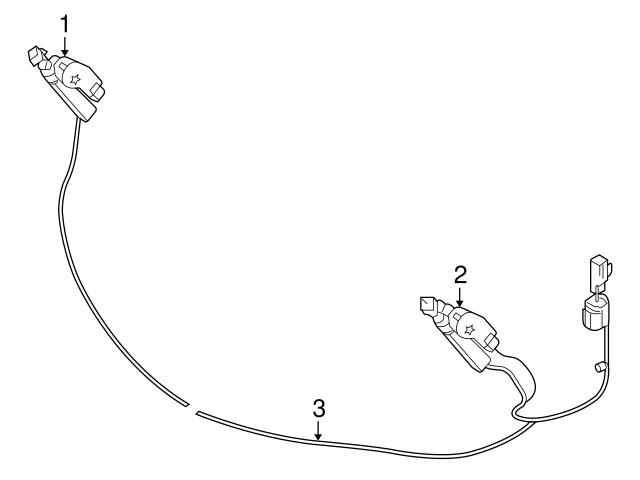 Genuine Volvo 31294175 Headlight Washer Nozzle; Right - Volvo