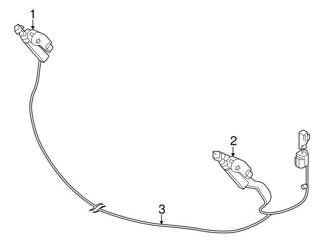 Genuine Volvo 31294407 Headlight Washer Nozzle; Right - Volvo