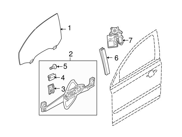 Genuine Volvo 31295231 Power Window Motor; Left - Volvo