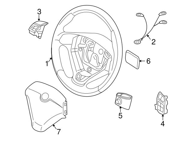 Genuine Volvo 31295571 Steering Wheel Radio Controls - Volvo