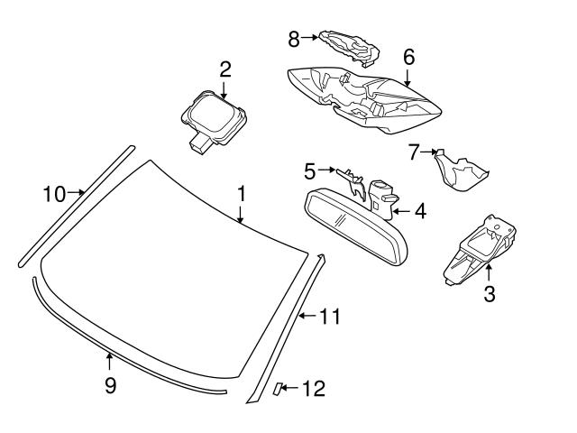 Genuine Volvo 31299968 Interior Rear View Mirror Cover - Volvo