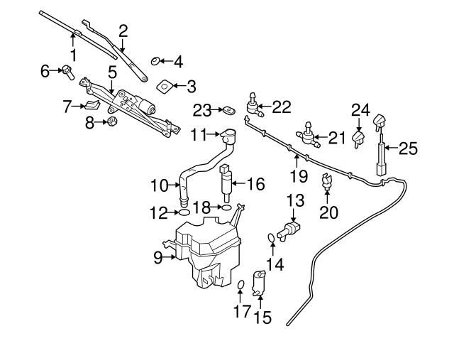 Genuine Volvo 31301826 Windshield Washer Nozzle; Left, Right - Volvo