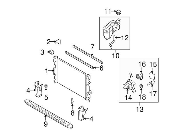 Genuine Volvo 31305107 Radiator Mount Bracket; Left - Volvo