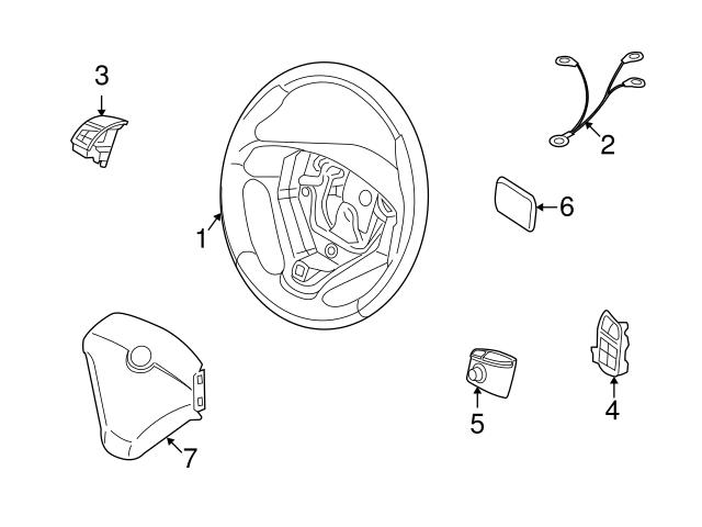 Genuine Volvo 31313950 Steering Wheel Radio Controls - Volvo