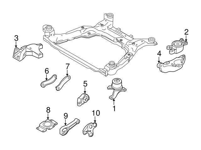 Genuine Volvo 31316875 Engine Mount; Left - Volvo | 31277315