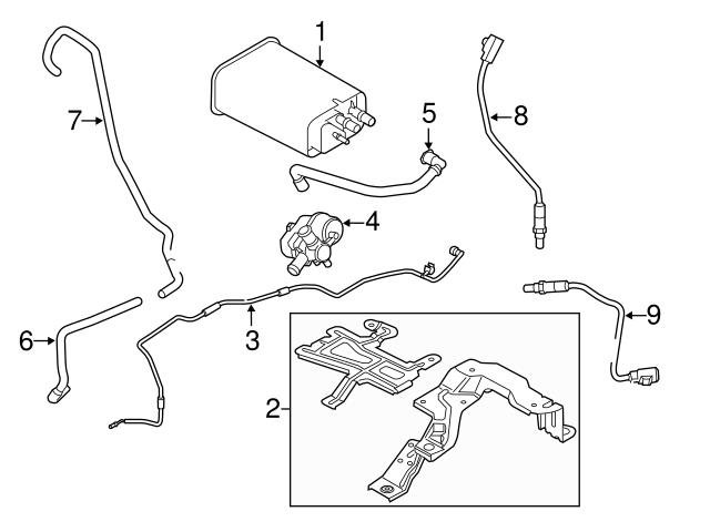 Genuine Volvo 31319665 Oxygen Sensor; Left Rear, Right Rear - Volvo