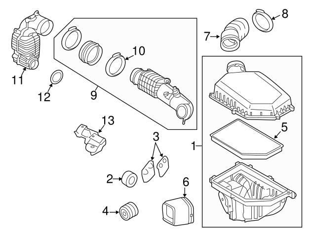 Genuine Volvo 31319684 Air Filter & Housing Assembly - Volvo