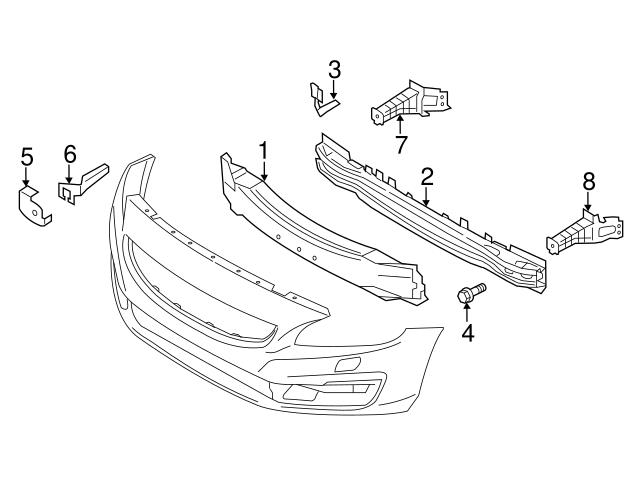 Genuine Volvo 31329799 Frame Rail End; Left - Volvo