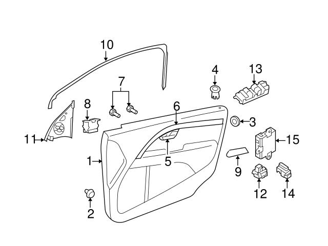 Genuine Volvo 31334882 Power Window Switch; Left - Volvo | 31272005
