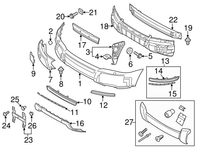 Genuine Volvo 31339992 Bumper Guard; Front - Volvo | 30695545 30698969