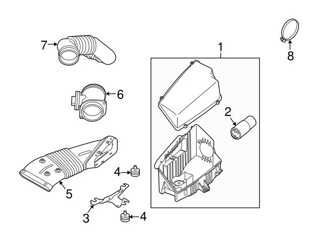 Genuine Volvo 31342363 Mass Air Flow Sensor - Volvo | 8670114