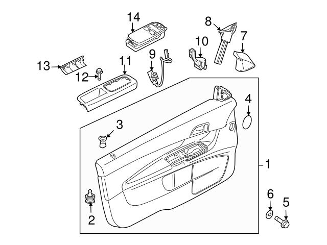 Genuine Volvo 31343552 Power Window Switch; Left - Volvo | 31334361