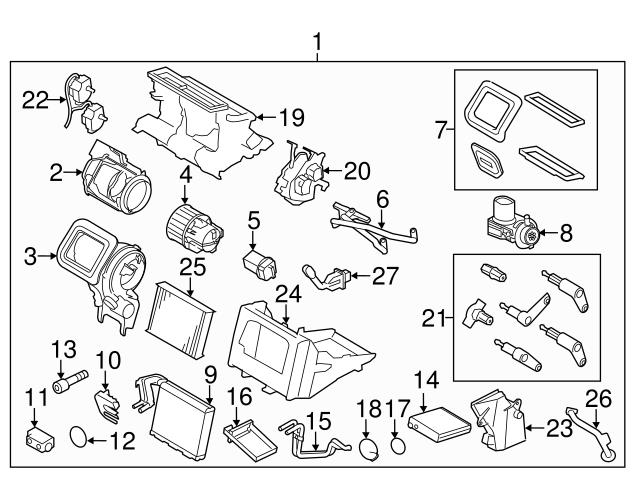 Genuine Volvo 31348644 HVAC Air Inlet Housing - Volvo | 30733897