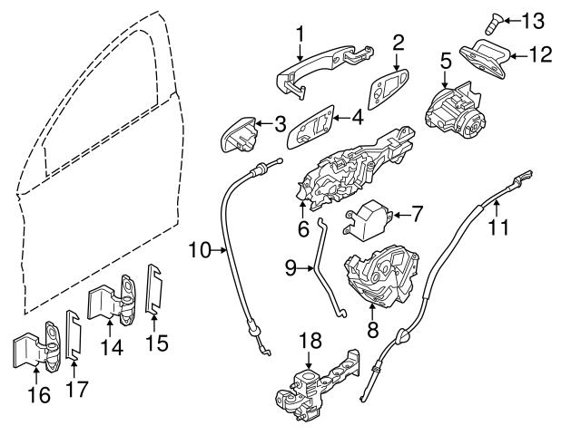 Genuine Volvo 31349858 Door Lock Actuator Motor; Left - Volvo | 31301737