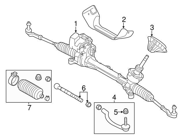 Genuine Volvo 31360303 Tie Rod End; Left, Right - Volvo