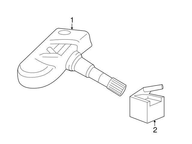 Genuine Volvo 31362304 Tire Pressure Monitoring System (TPMS) Sensor ...