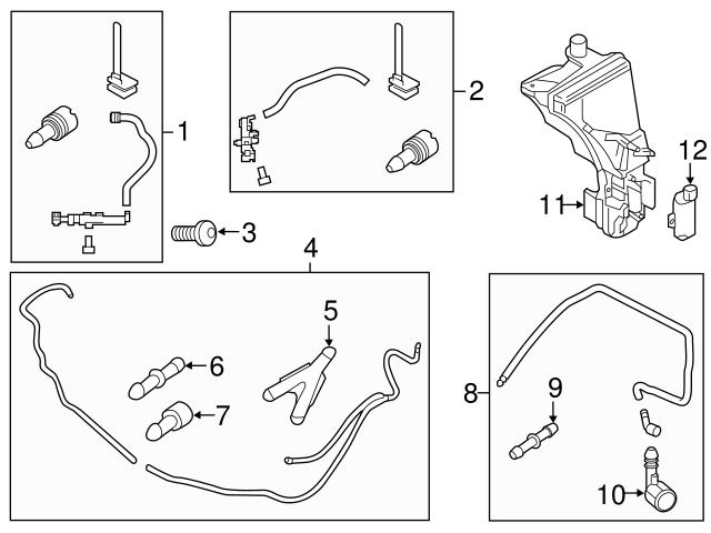 Genuine Volvo 31364194 Headlight Washer Hose - Volvo