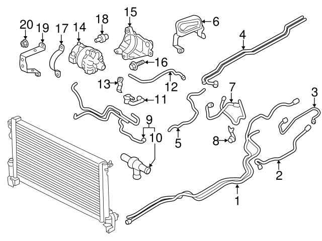 Genuine Volvo 31368151 Coolant Hose; Rear - Volvo