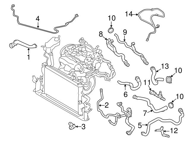 Genuine Volvo 31368397 Radiator Coolant Hose - Volvo
