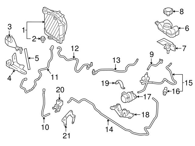 Genuine Volvo 31368441 Inverter Cooler Bracket; Front - Volvo