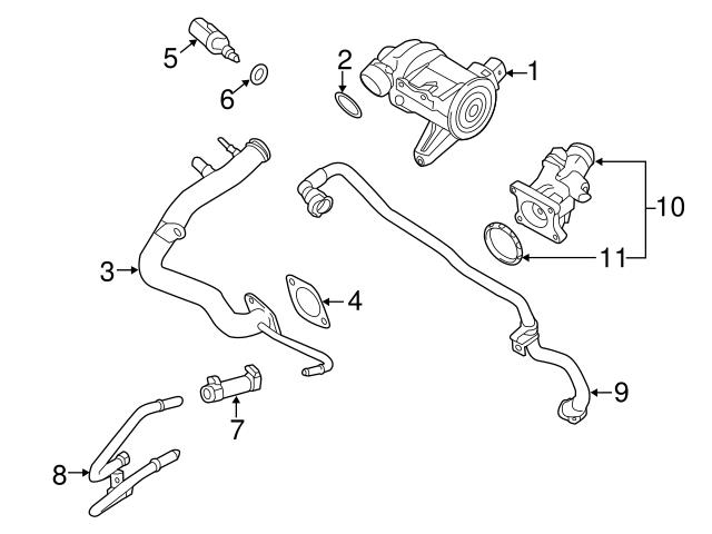 Genuine Volvo 31368529 Coolant Pipe - Volvo