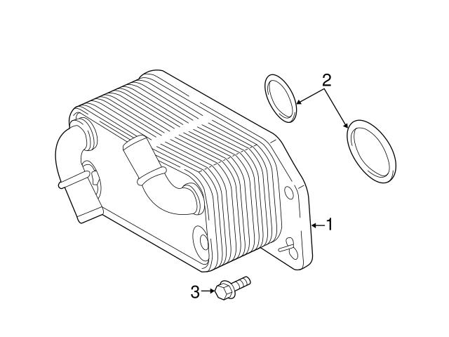 Genuine Volvo 31368636 Oil Cooler - Volvo