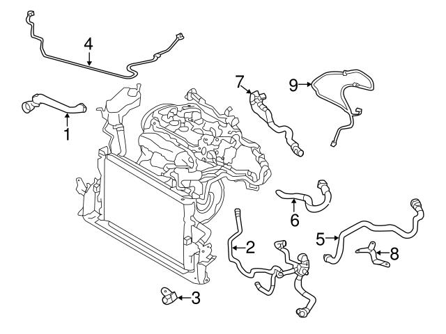 Genuine Volvo 31368640 Radiator Coolant Hose - Volvo