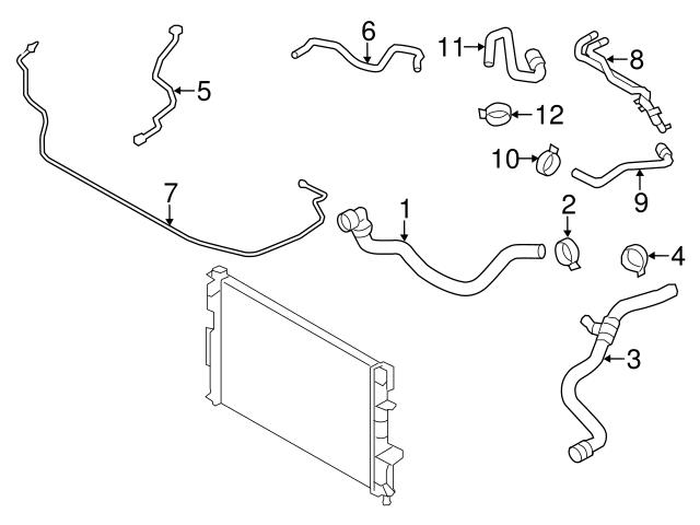 Genuine Volvo 31368663 Engine Coolant Overflow Hose - Volvo | 31319744