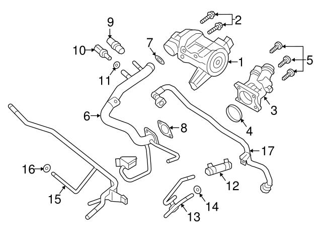 Genuine Volvo 31368809 Coolant Pipe - Volvo