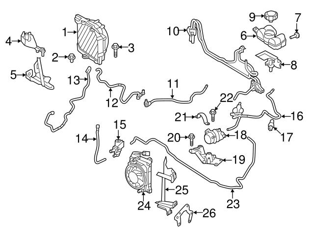 Genuine Volvo 31368969 Coolant Temperature Sensor; Front - Volvo