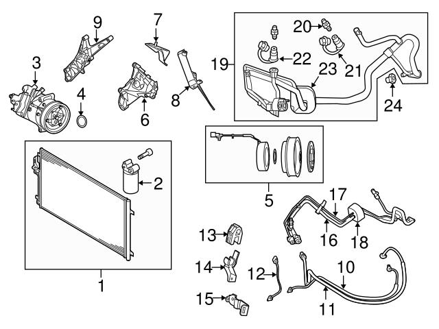Genuine Volvo 31369120 A/C Refrigerant Hose - Volvo | 31332342