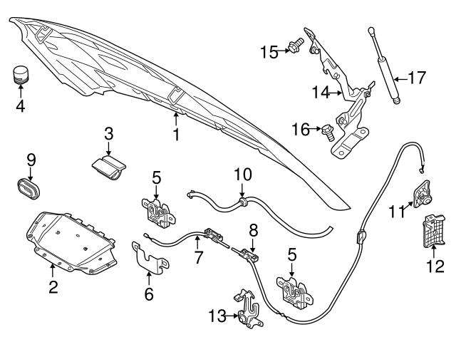Genuine Volvo 31371016 Hood Latch; Right - Volvo | 31385850